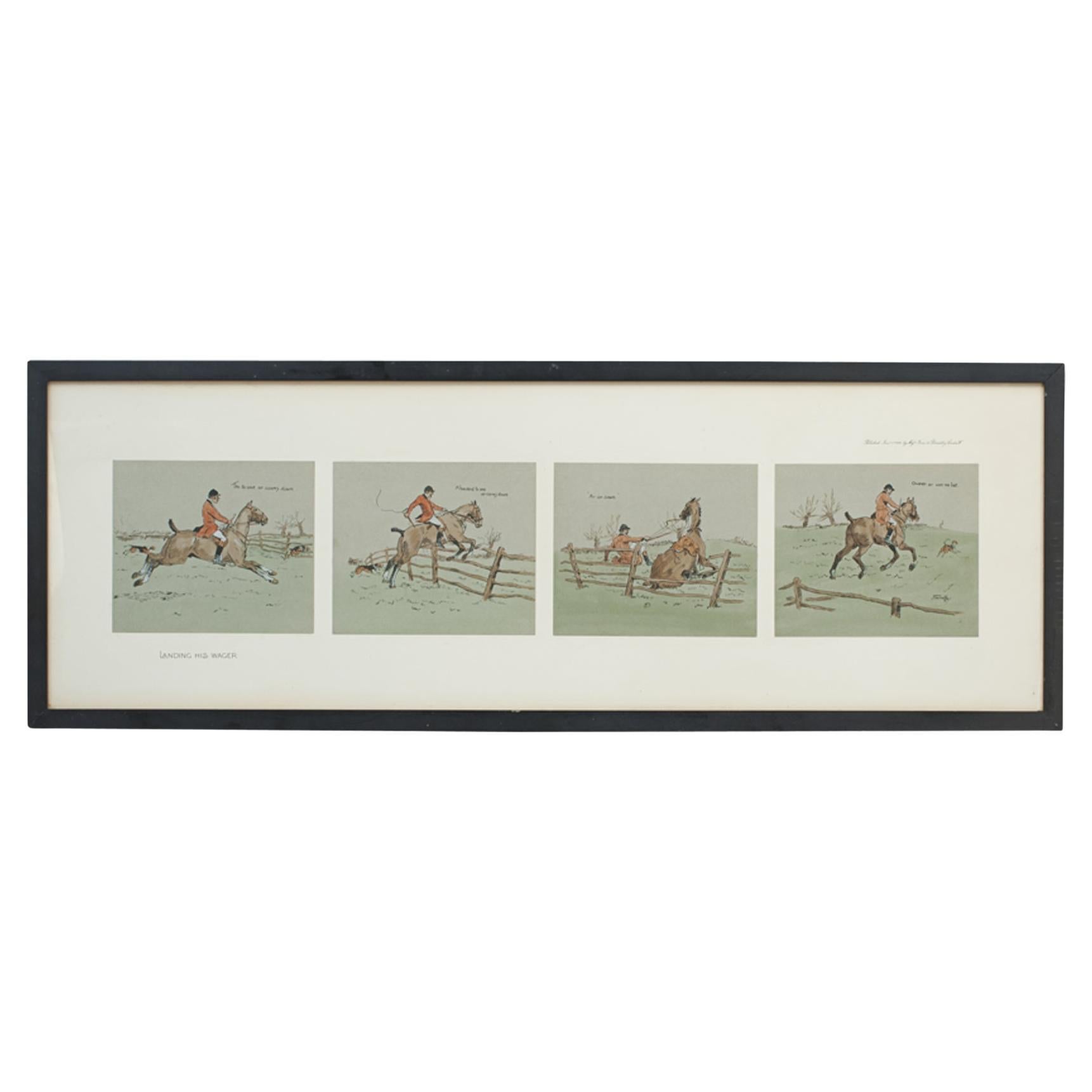 Snaffles Fox Hunting Print 'landing His Wager' For Sale at 1stDibs