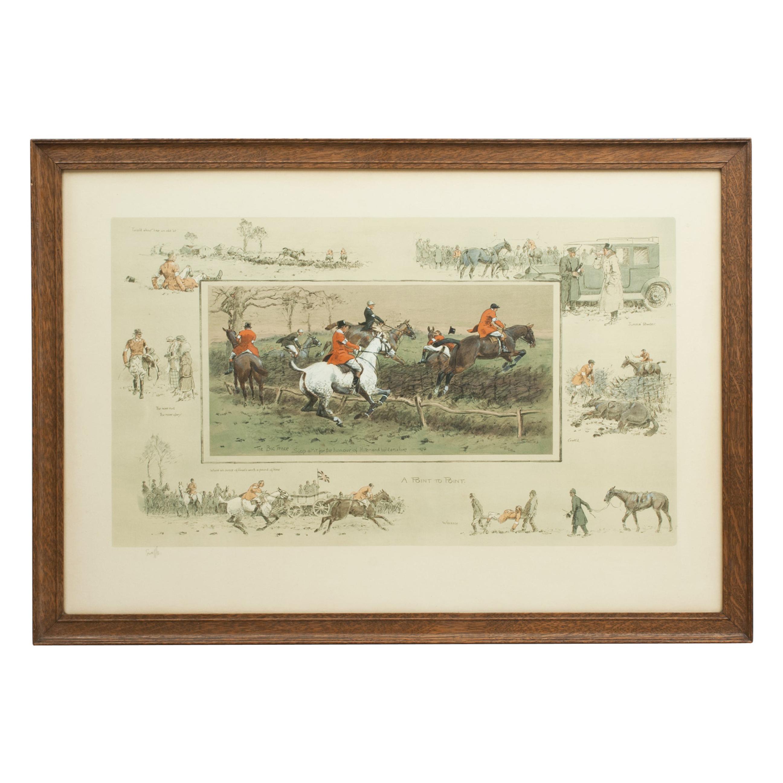 Antique Snaffles Hunting Print at 1stDibs
