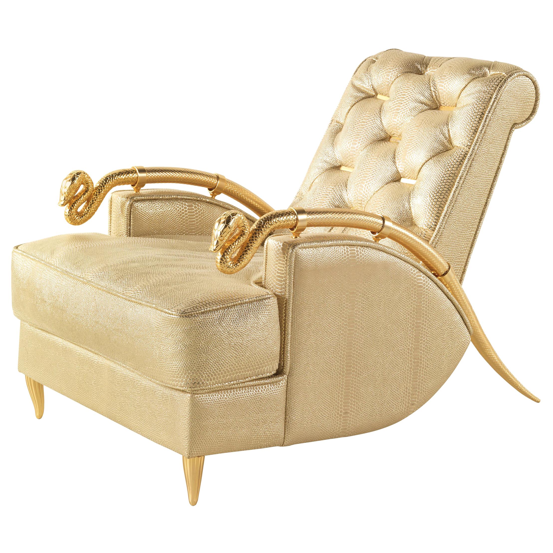 Roberto Cavalli Iconic Collection Snake Armchair For Sale at 1stDibs