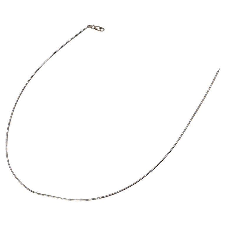 Snake Chain Gold 14kt Two Tone Chain Necklace Gold Necklace Lobster ...