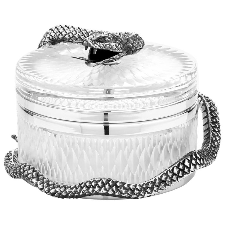 Snake Large Round Box For Sale at 1stDibs