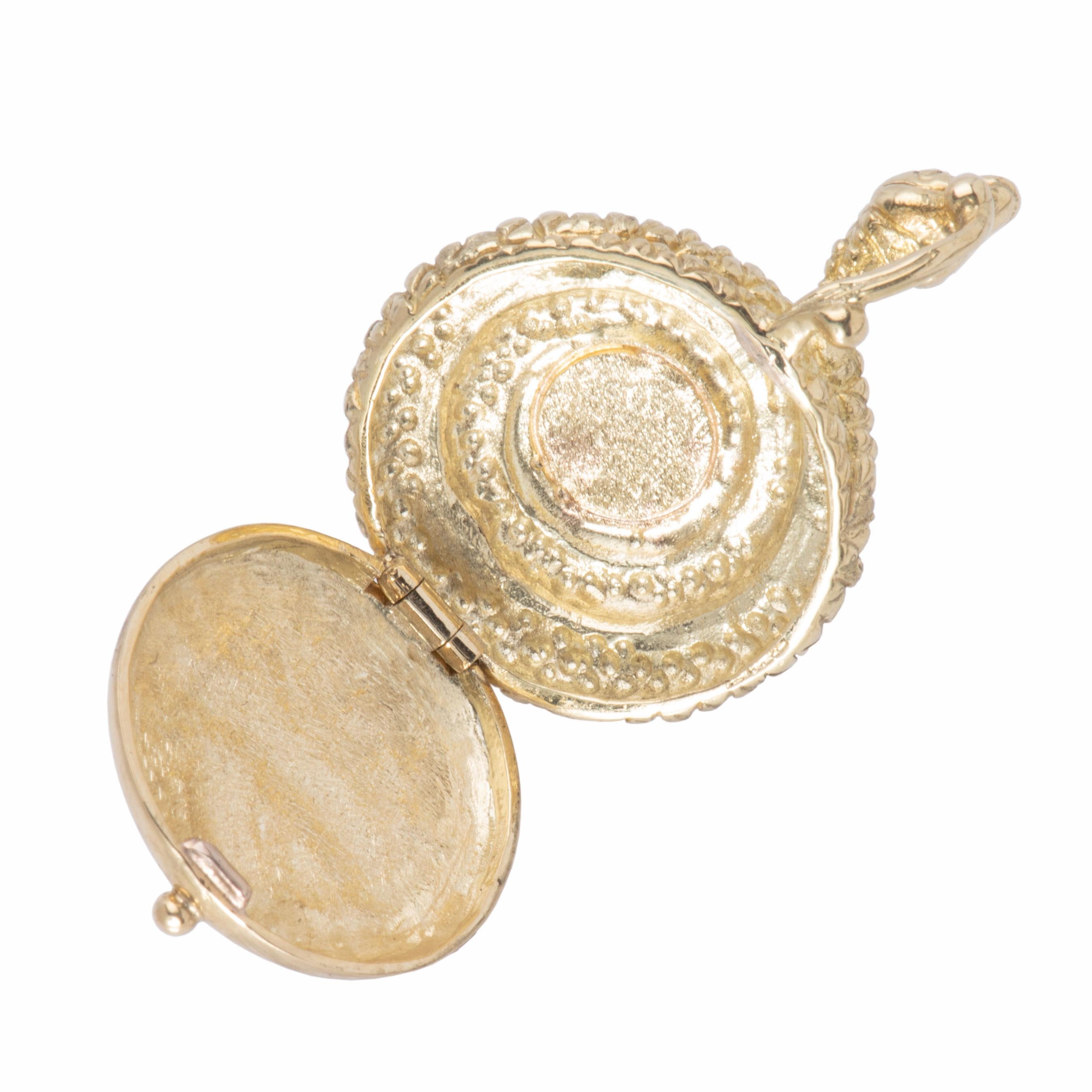 Snake Locket Pendant For Sale at 1stDibs