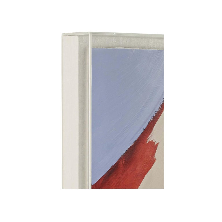 Snap To It Painting in Indigo and Multi-Color Orange by CuratedKravet For Sale at 1stDibs