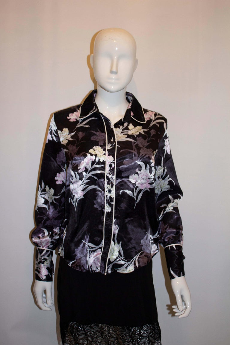 Snidel for Mash Style Lab Japan Floral Top For Sale at 1stDibs
