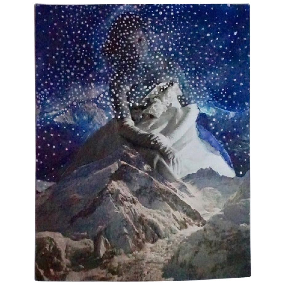 Abstract Ink, Paper Collage Head 3 from Sylvia Schuster For Sale at 1stDibs