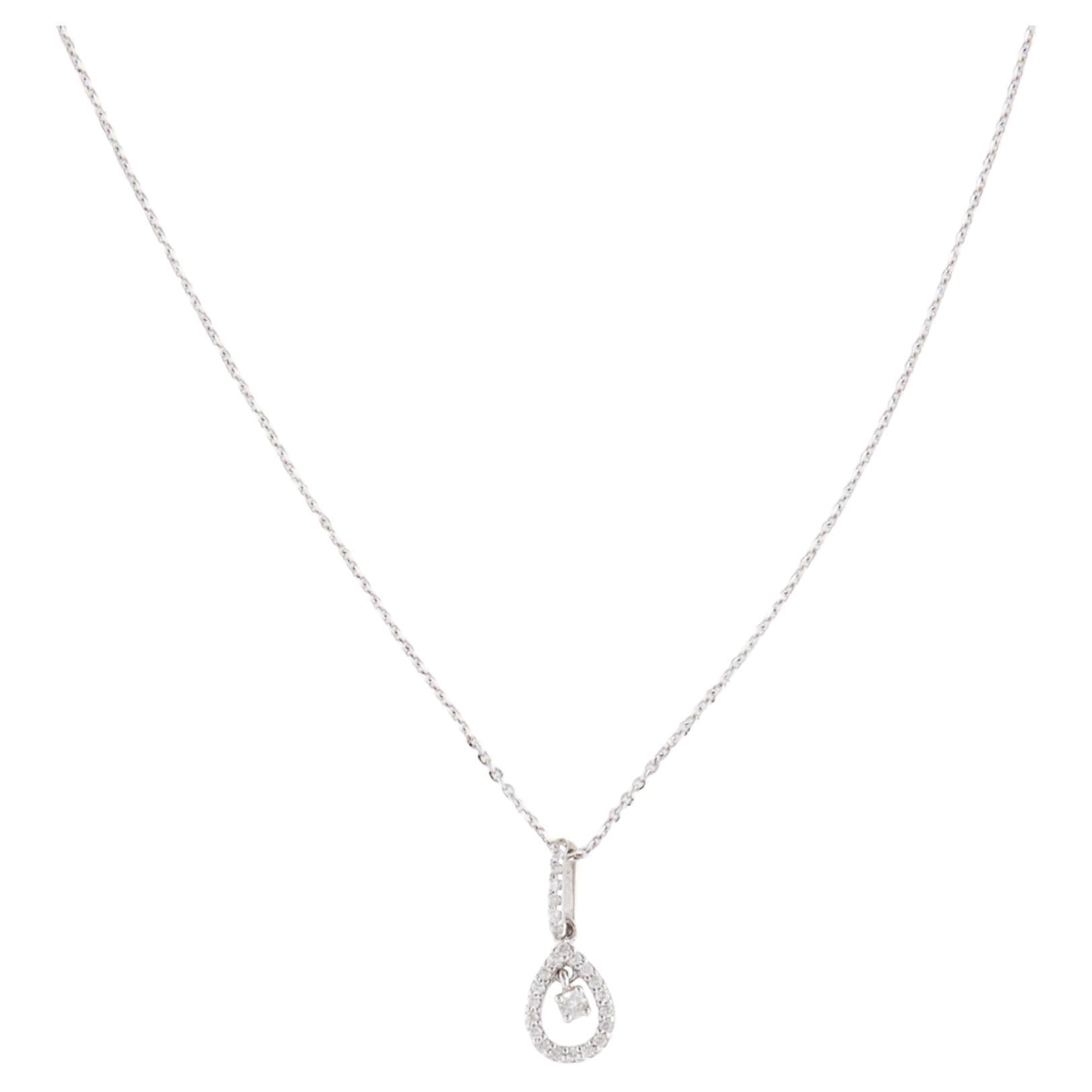 Snowflake Soirée Diamond Necklace in 14k Yellow Gold For Sale at 1stDibs