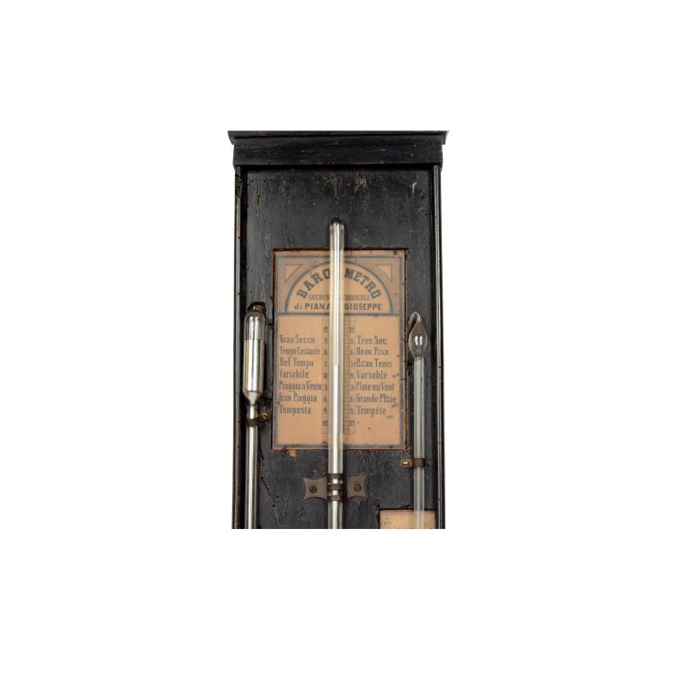 Barometer Antique Weather Measuring Instrument by Giuseppe Piana Early ...