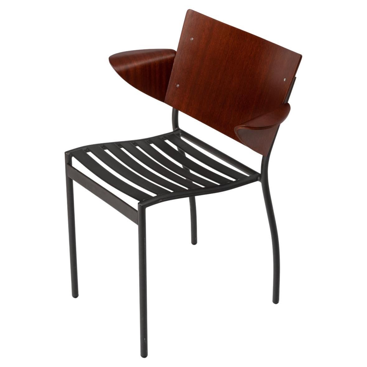 "Meridiana" Leather and Steel Chair Designed by Christophe Pillet for ...