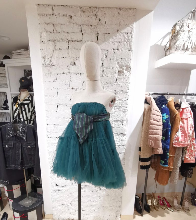 SOAB green tulle skirt / Dress at 1stDibs