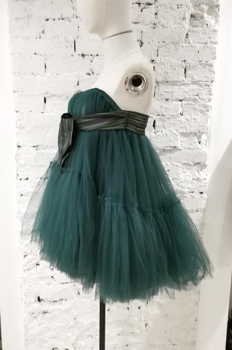 SOAB green tulle skirt / Dress at 1stDibs