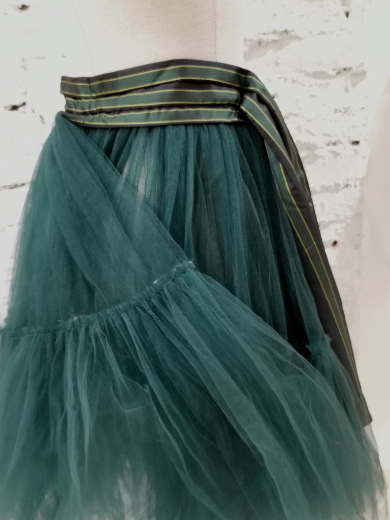 SOAB green tulle skirt / Dress at 1stDibs