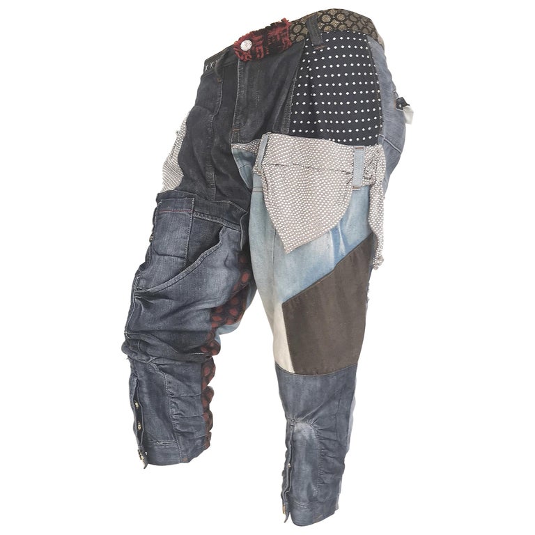 SOAB multicoloured denim with stones For Sale at 1stDibs