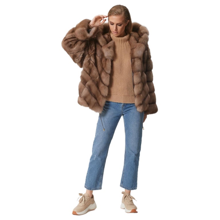Sobol Russian Sable Jacket size Oversized XL 18-20 For Sale at 1stDibs
