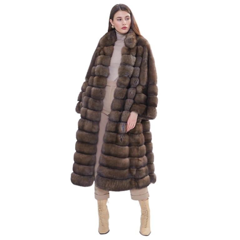 Sobol Russian Sable Jacket size Oversized XL 18-20 For Sale at 1stDibs