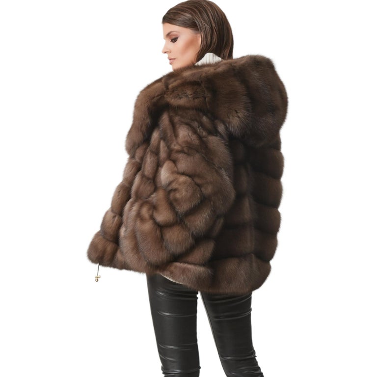 Sobol Russian Sable Jacket size Oversized XL 18-20 For Sale at 1stDibs