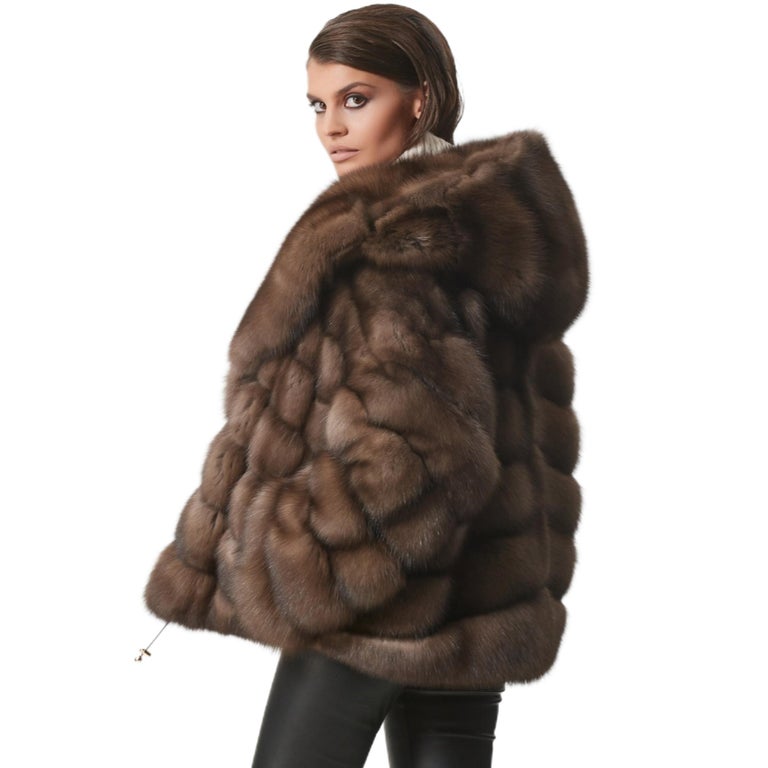 Sobol Russian Sable Jacket size Oversized XL 18-20 For Sale at 1stDibs