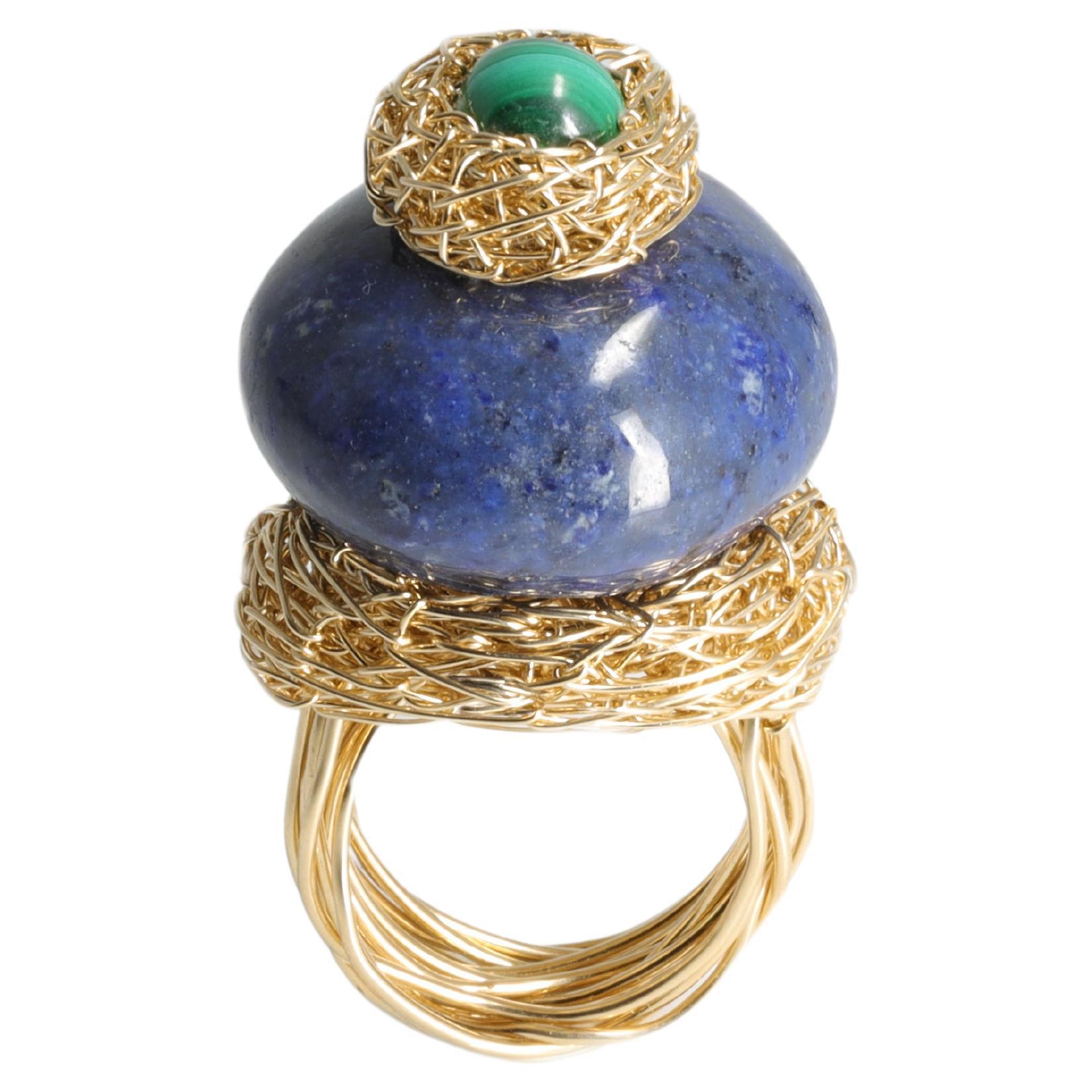 Sodalite Cocktail Ring at 1stDibs