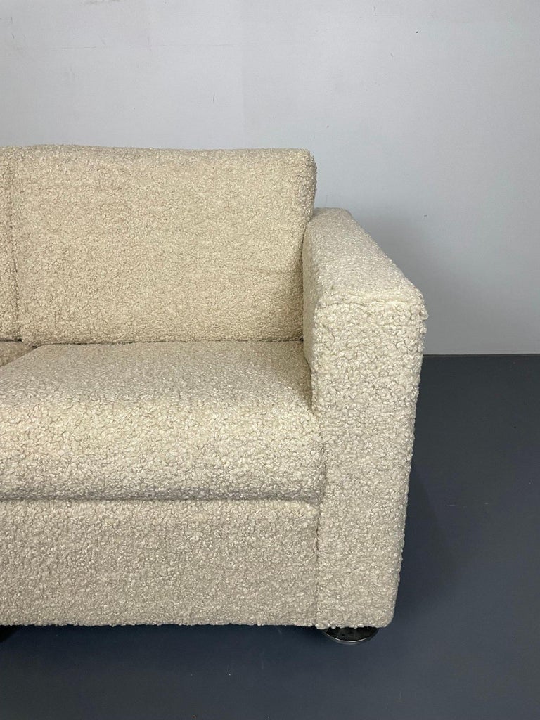 Mid Century Modern Sofa by Stendig, New Luxurious Boucle, Switzerland ...