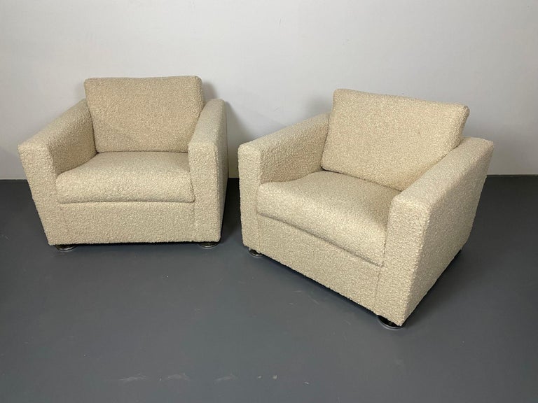 Mid Century Modern Sofa by Stendig, New Luxurious Boucle, Switzerland ...