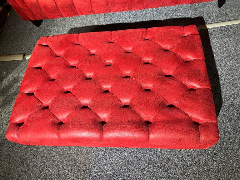 Sofa / Couch Chesterfield Luxury Baroque Style Design Velvet Red ...
