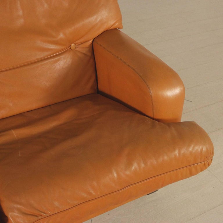 Sofa Foam Padding Leather Upholstery Vintage, Italy, 1960s at 1stDibs