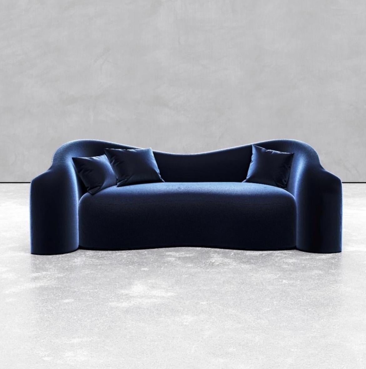 Sofa Little Baïne Velvet Limited Édition by Jerome Bugara For Sale at ...