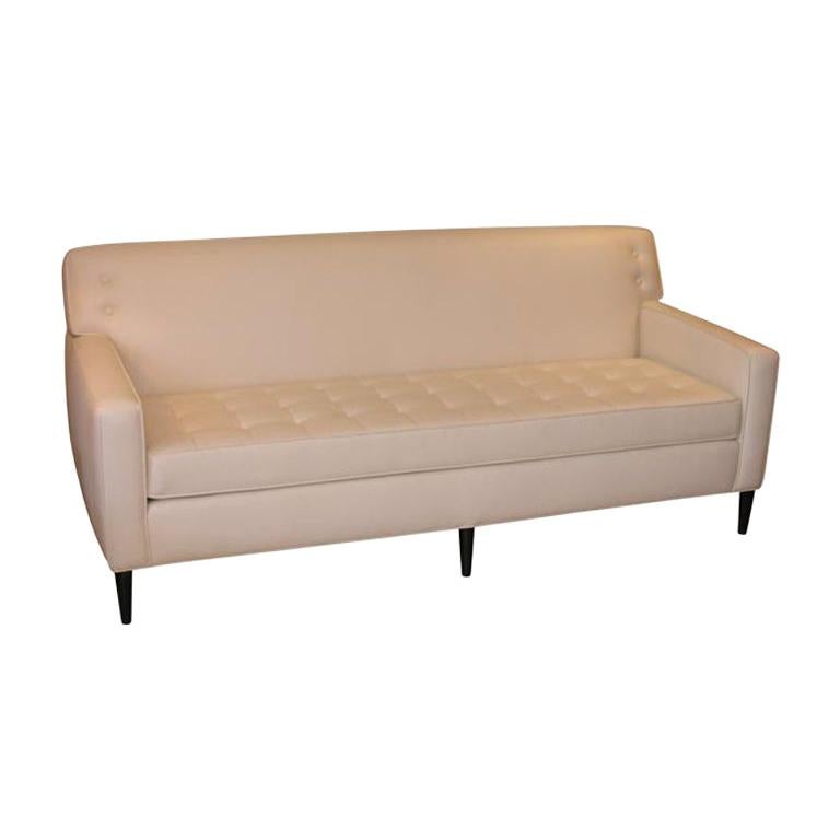 Modern Streamline Sofa with Curved Frame Detail by Martin and Brockett ...