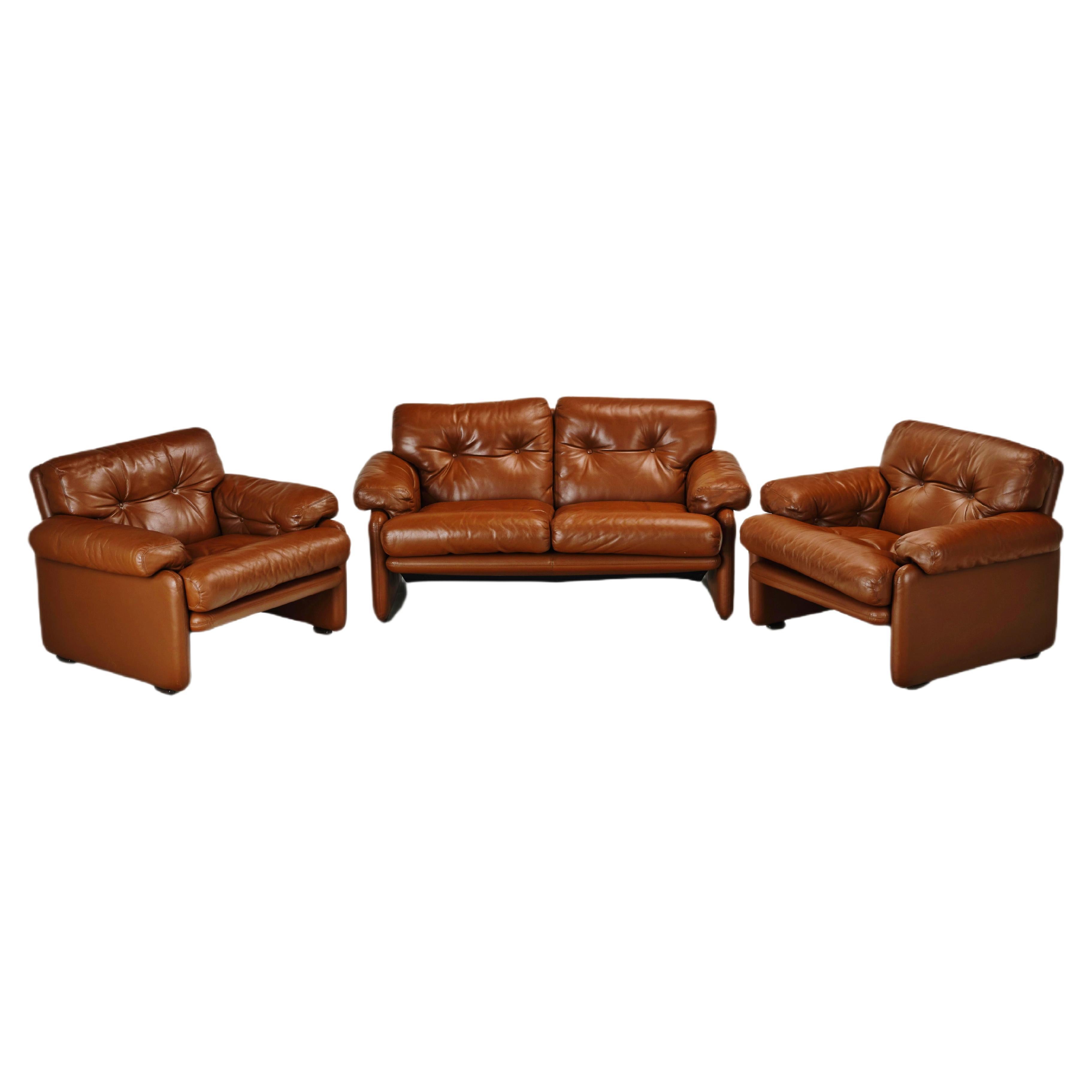 Sofa Set „Coronado“ by Afra and Tobia Scarpa for B&B Italia 1960 For ...