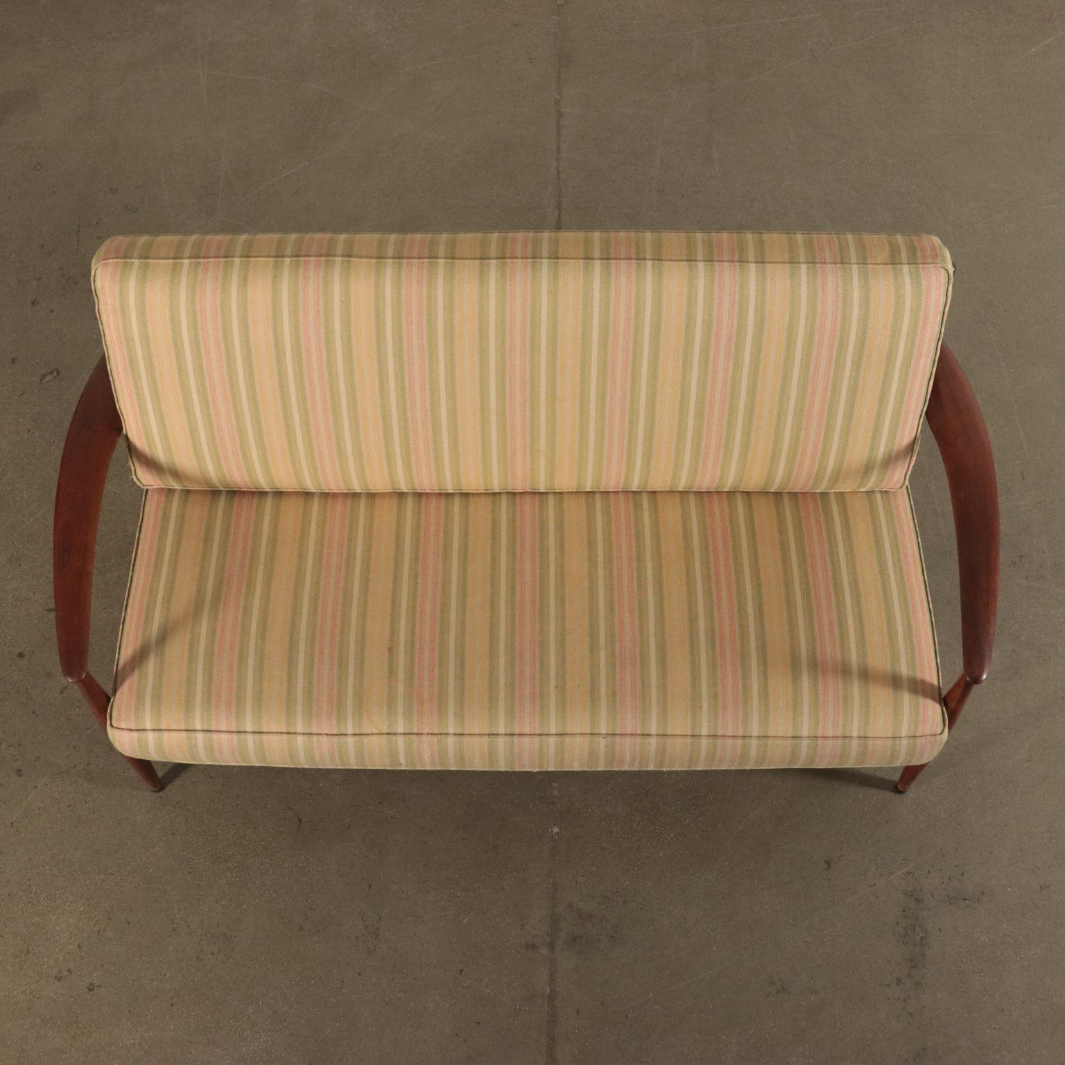 Sofa Teak Foam and Fabric Denmark 1969s, Danish Production at 1stDibs ...