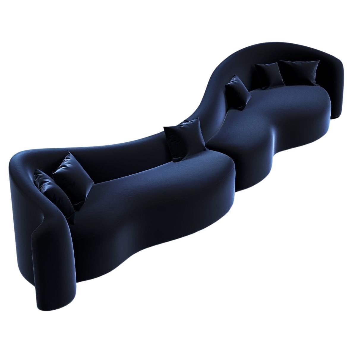 Sofa Little Baïne Velvet Limited Édition by Jerome Bugara For Sale at ...