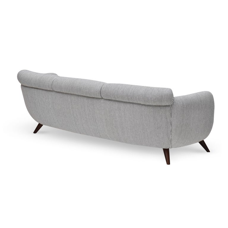 Sofa with Ebonized Toothpick Legs, by Teperman For Sale at 1stDibs