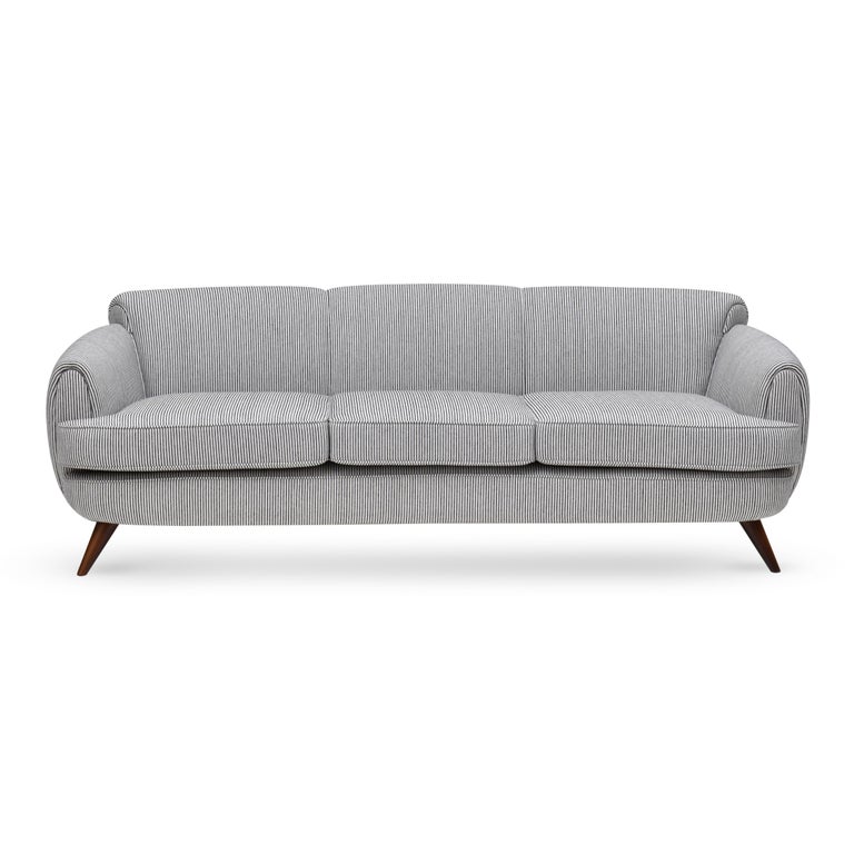 Sofa with Ebonized Toothpick Legs, by Teperman For Sale at 1stDibs