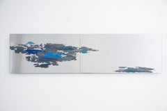 Sofia Echa - Blue #3 - abstract painting, Painting For Sale at 1stdibs