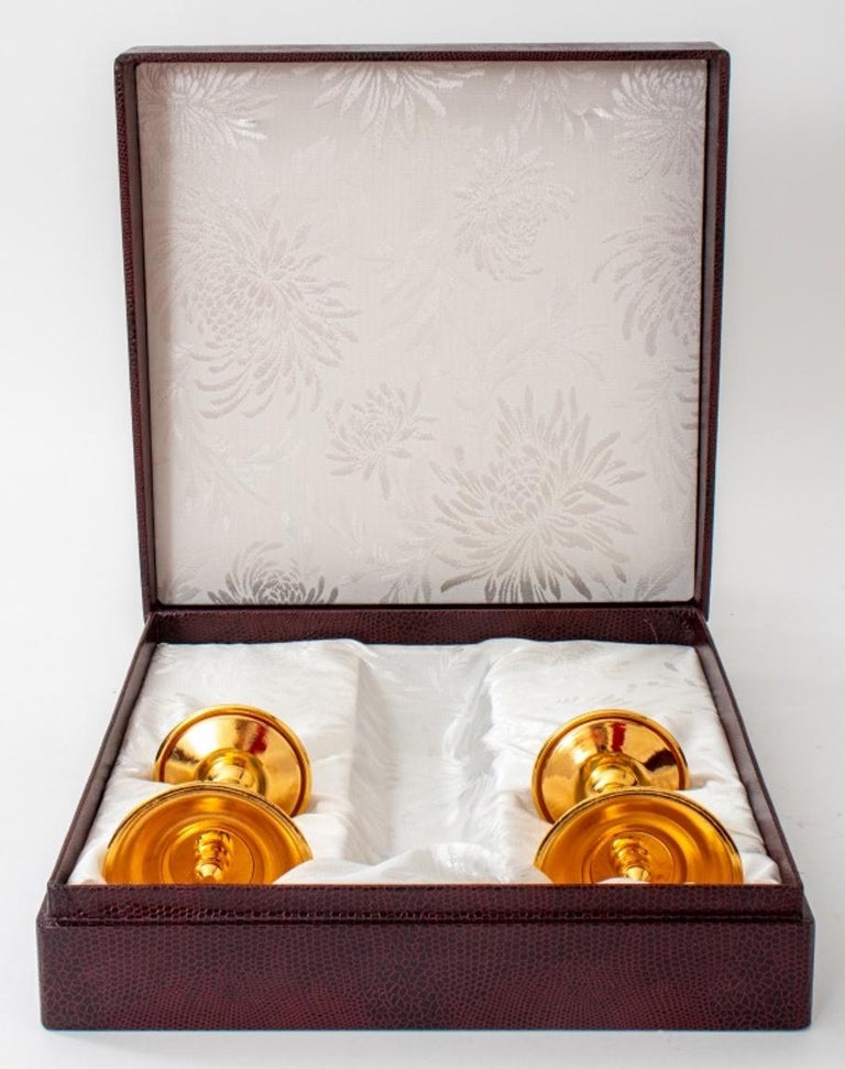 Sofrino Russian Enamel Candlesticks, 1990s For Sale at 1stDibs