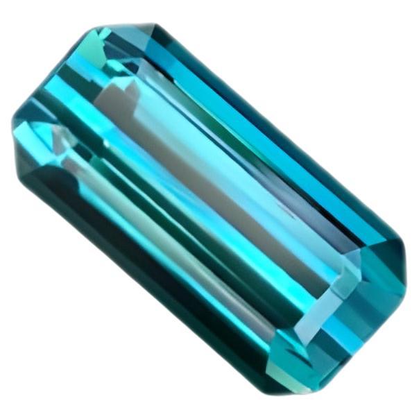 Tiffany Blue Loose Tourmaline 1.65 Carats Baguette Cut Natural Afghan ...