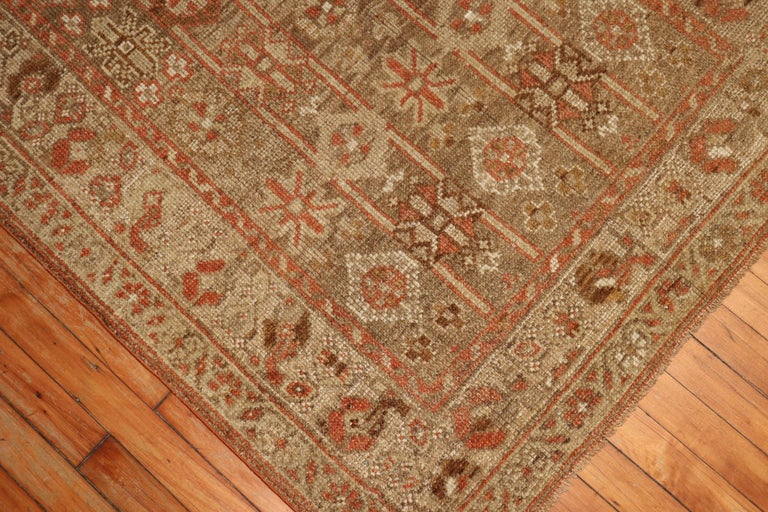 Soft Brown Tribal Persian Kurd Rug For Sale at 1stDibs