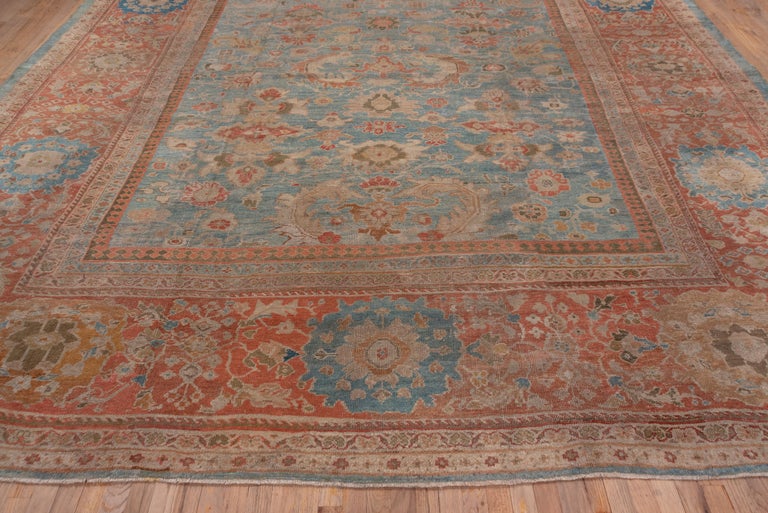 Soft Colored Rustic Antique Persian Sultanabad Carpet, circa 1890s For ...