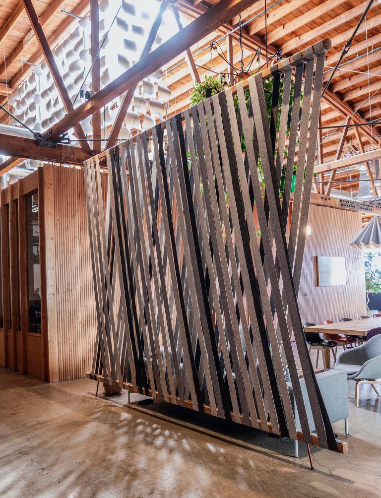 Soft Divider Wool Felt Hanging Screen For Sale at 1stDibs