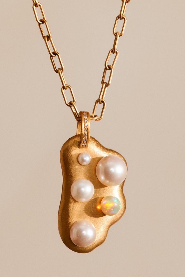Soft Gum Pendant Necklace No 1 by Jo Riis-Hansen For Sale at 1stDibs