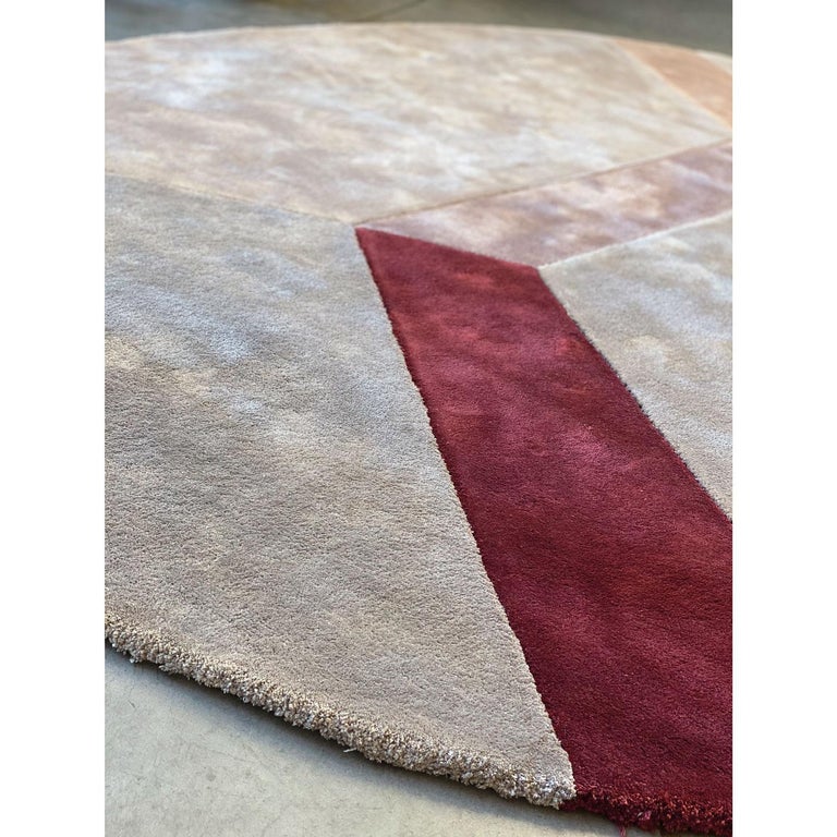 Modern Organic Shape Sustainable Soft Beige Rug by Deanna Comellini ...