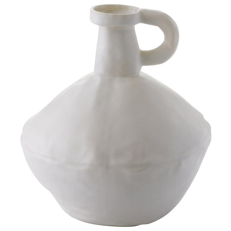 Soft Vessel, White Ceramics For Sale at 1stDibs
