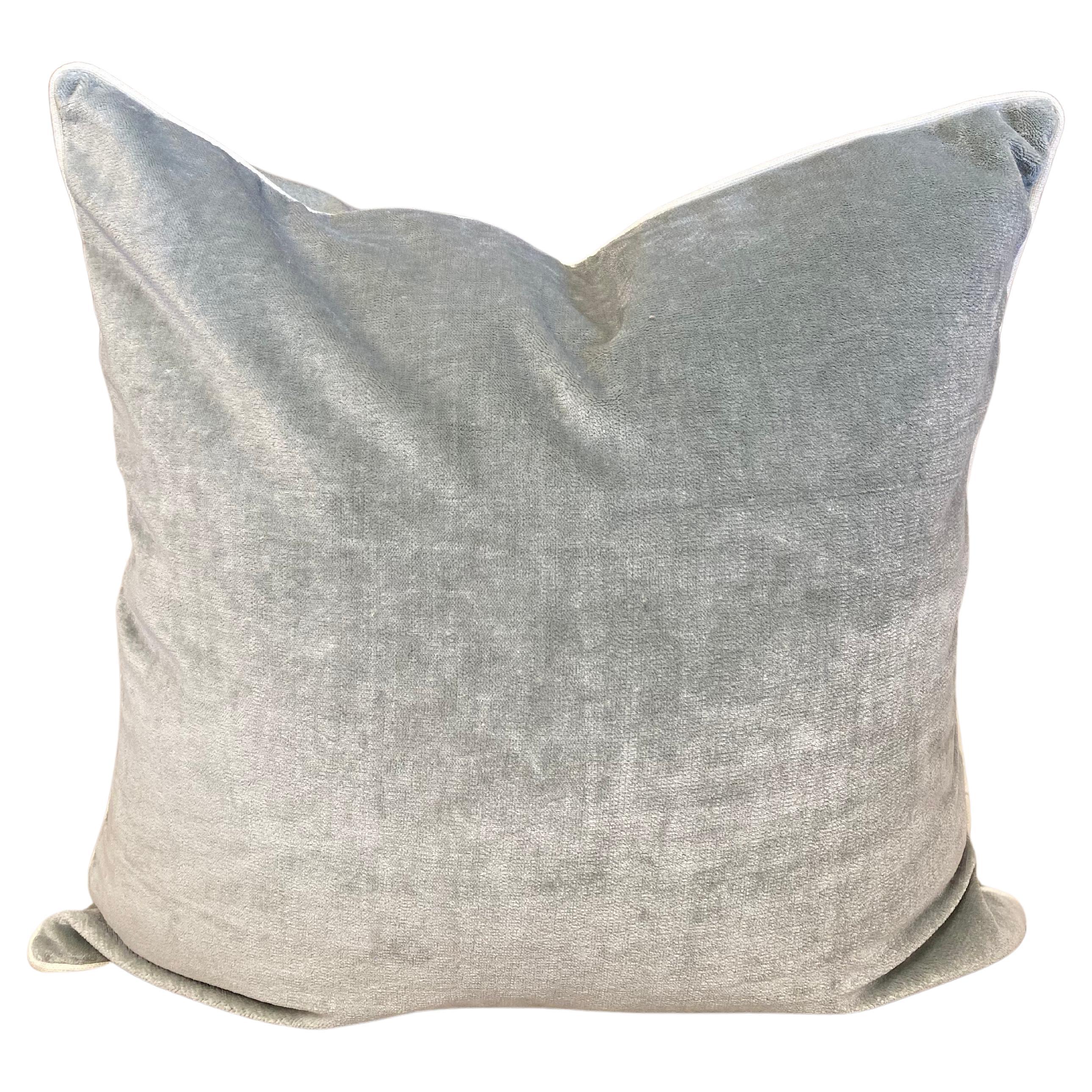 Soft Whisper Daquiri Ice Pillow with Velvet Front, Linen Woven Back ...