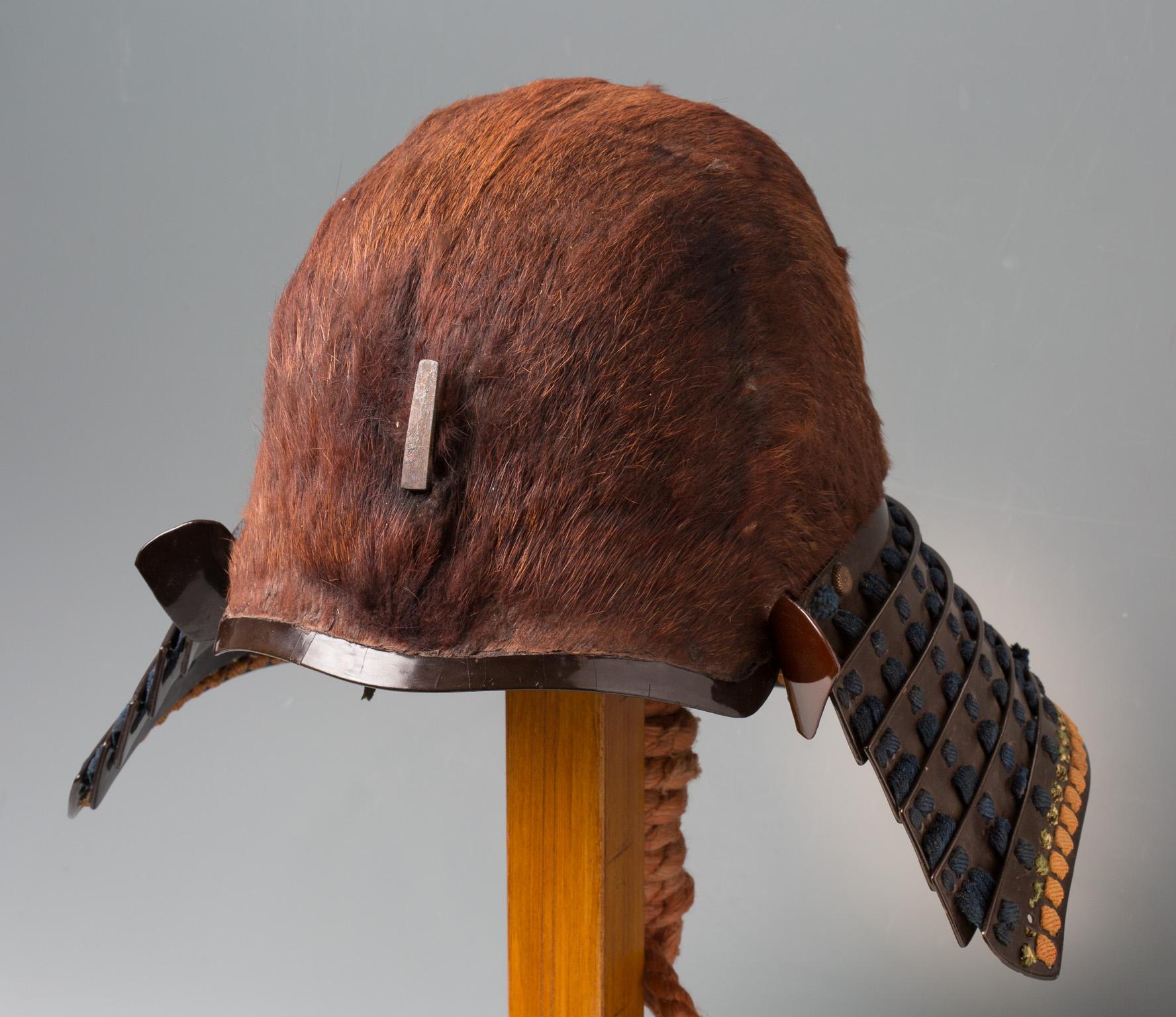 Sogonari Kabuto Samurai Helmet Shaped as a Human Head Early Edo Period ...
