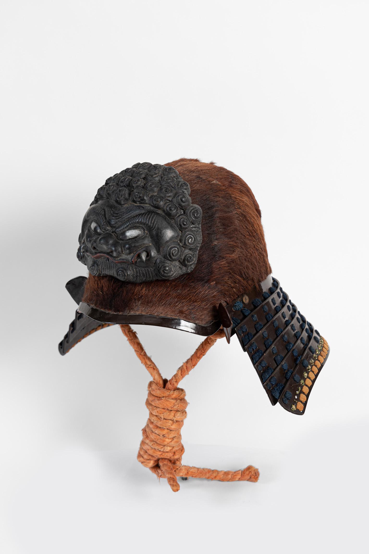 Sogonari Kabuto Samurai Helmet Shaped as a Human Head Early Edo Period ...