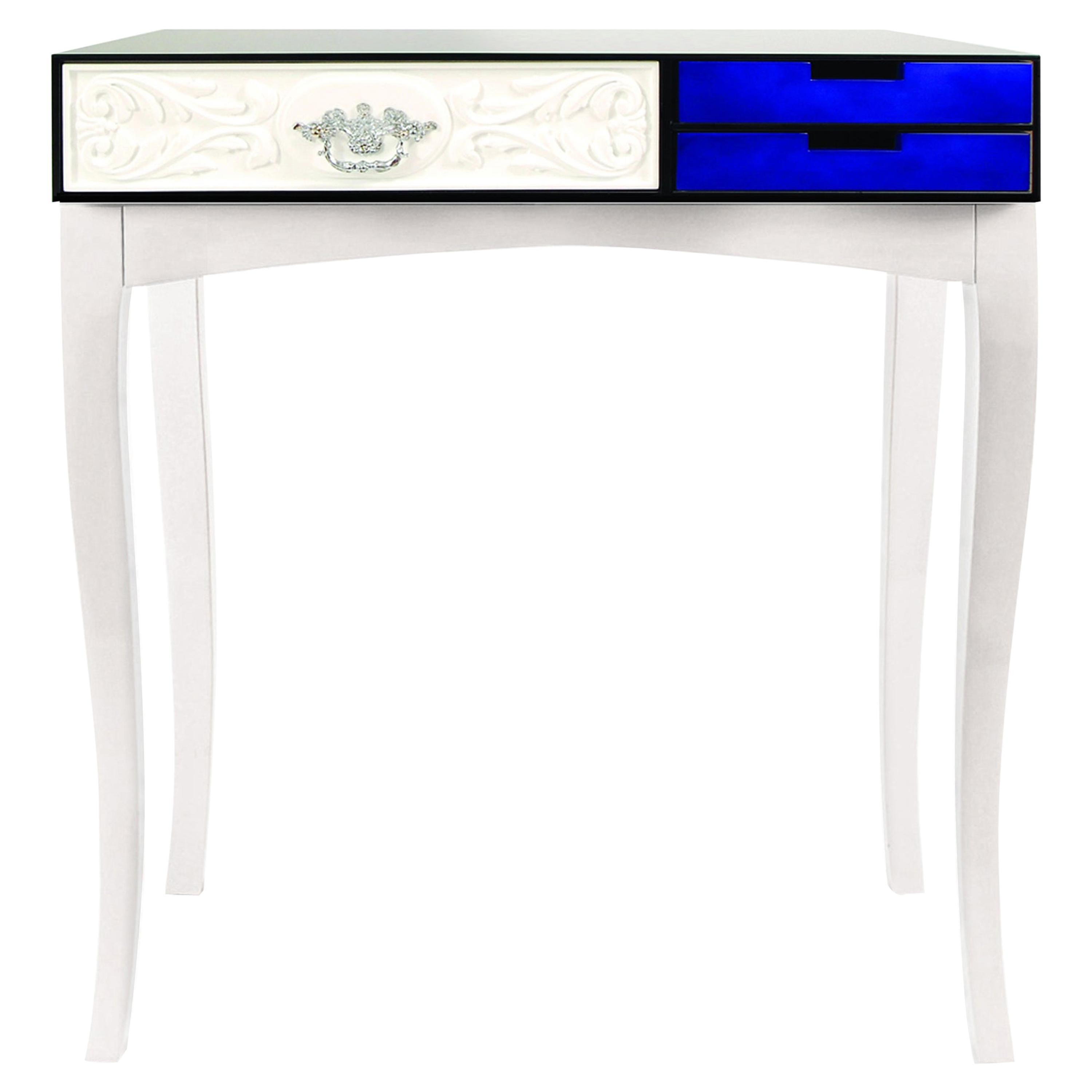 Plot Console Table in Teak with Cane Webbing Under a Temper For Sale at ...