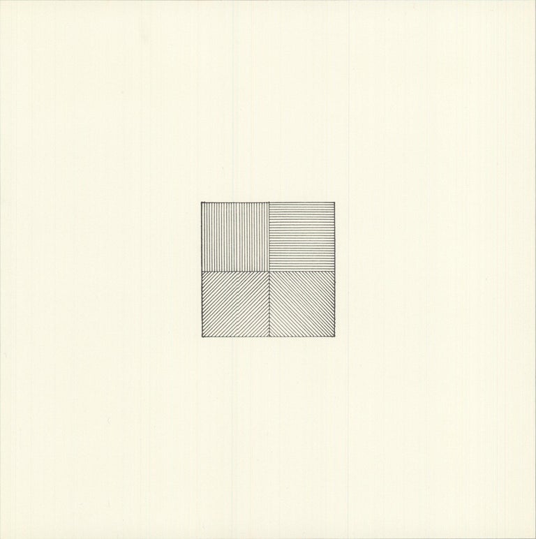 Sol LeWitt - 1976 Sol Lewitt 'Lines in Four Directions' Abstract USA ...