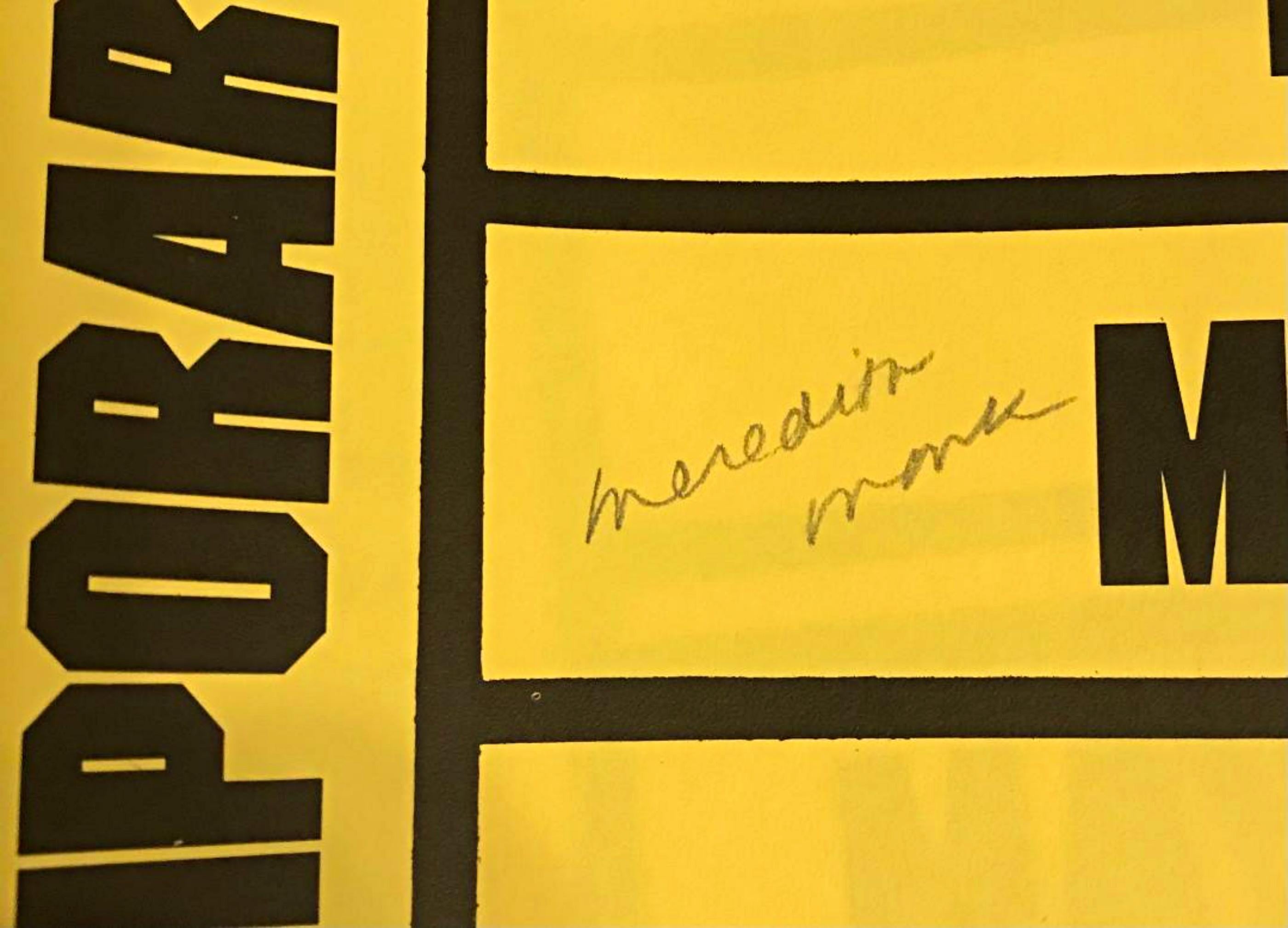 Sol LeWitt - Benefit Concert (Hand signed by Sol Lewitt, Philip Glass ...