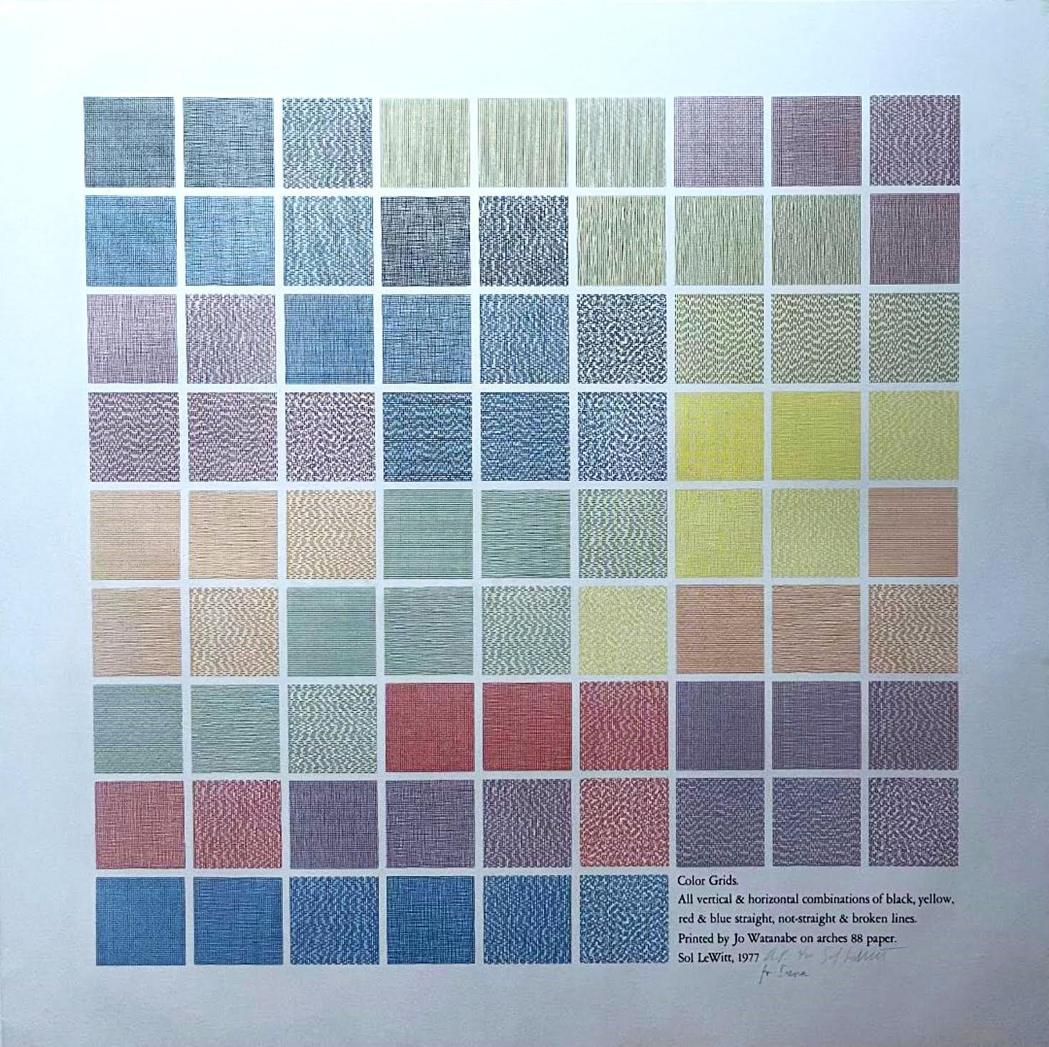 Sol LeWitt - Color Grids For Sale at 1stDibs