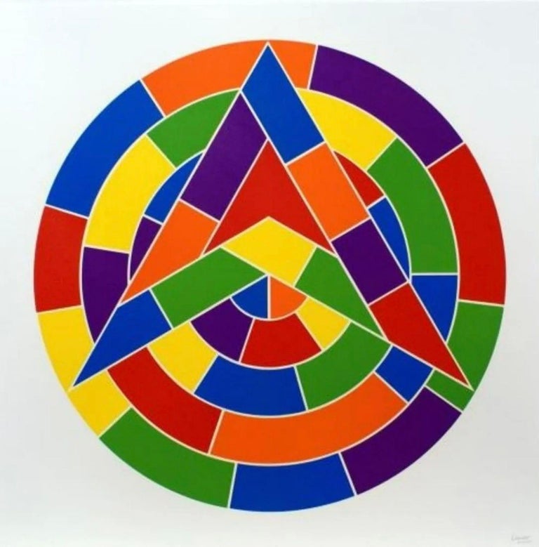 Sol LeWitt - Tondo 1 (3 point star) For Sale at 1stDibs