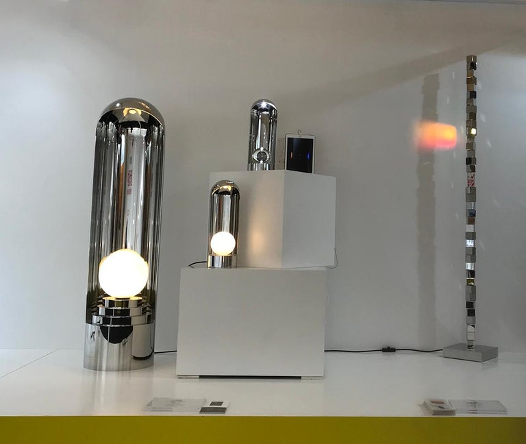 Sol Sanctuary Floor Lamp with Hand-Blown Opaline Bulb For Sale at 1stDibs